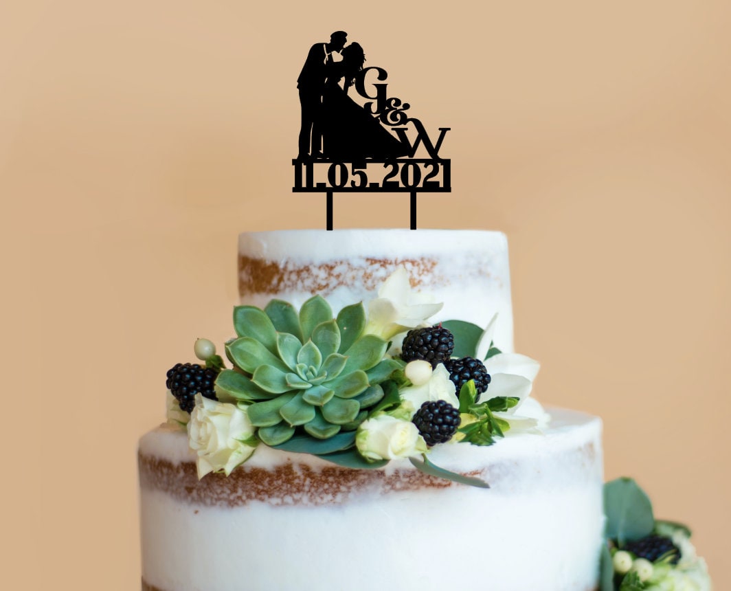 Navy Sailor Cake Topper Navy Wedding Topper Wedding Cake | Etsy