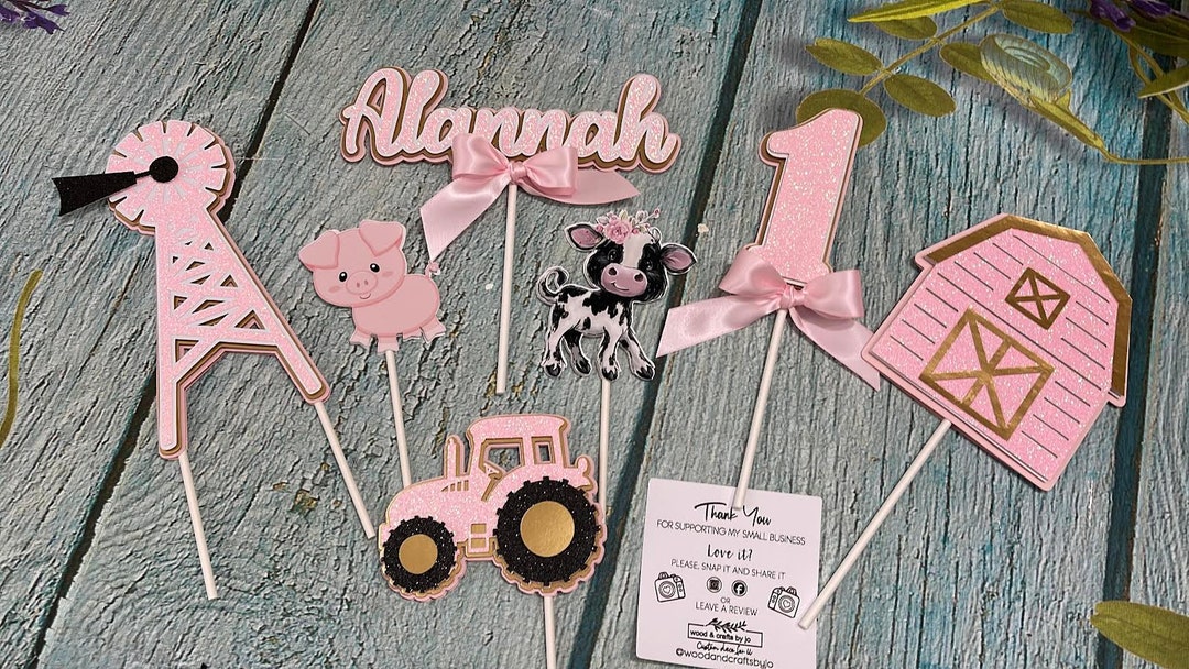 Barnyard Cake Topper, Farm Cake Topper , Barnyard Theme Party, Farm ...