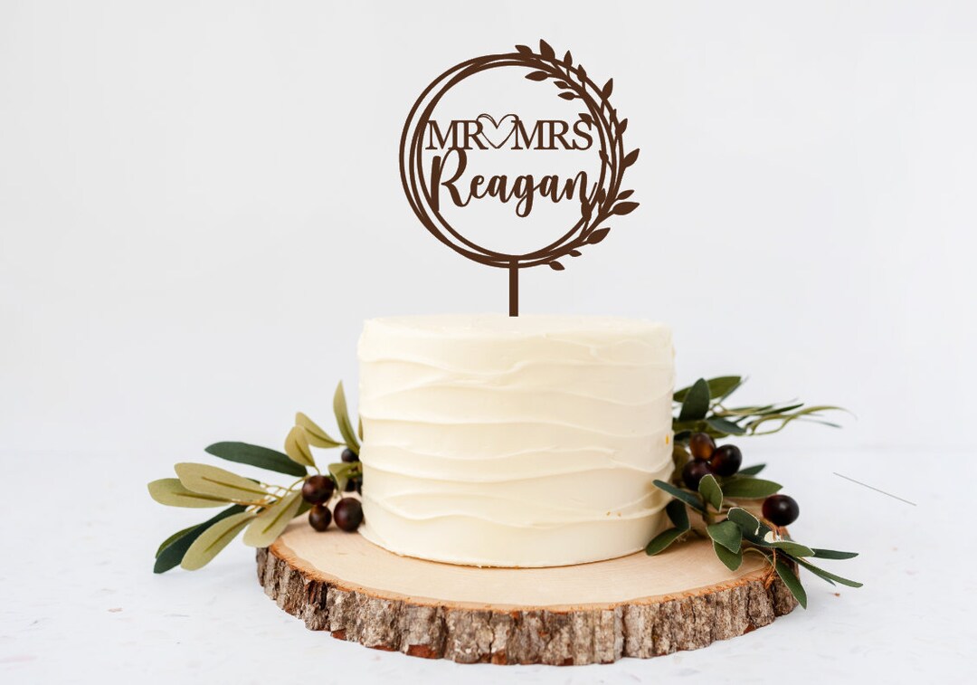 Wedding Cake Topper, Custom Names Topper, Wedding Cake Topper, Engaged ...