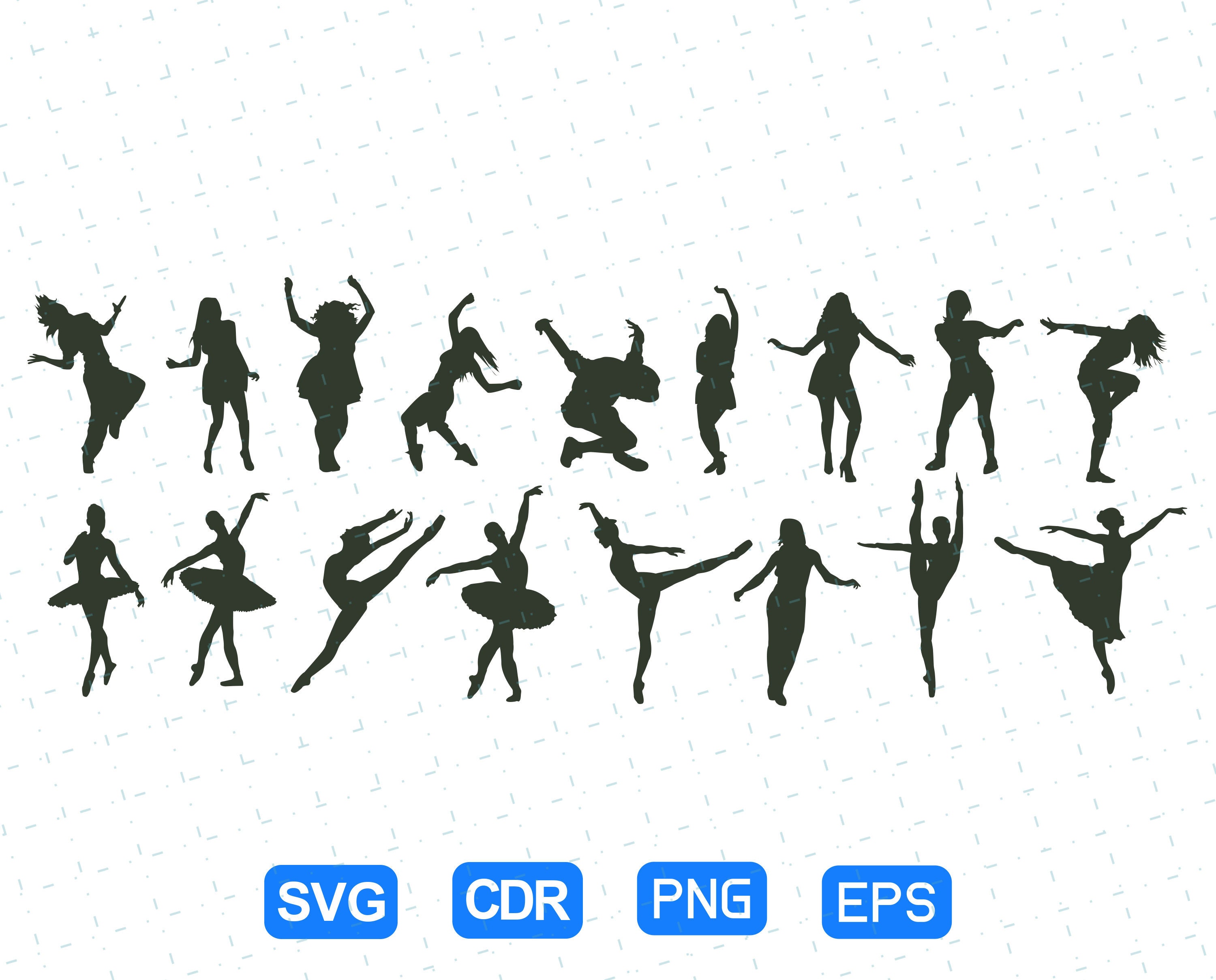 Dance SVG Bundle Dancer Svg Dancing Svg Dance Clipart Svg - Etsy