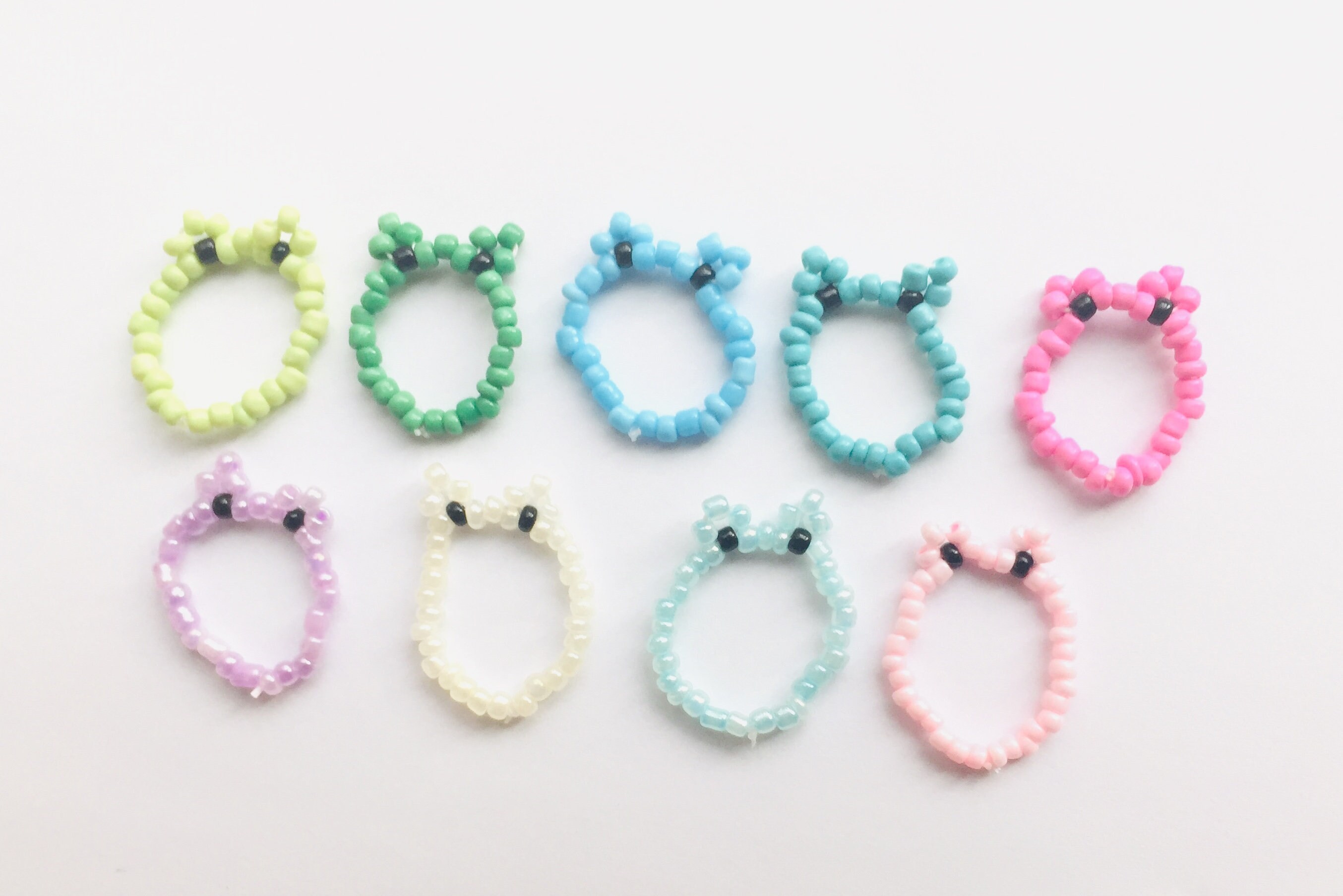 Beaded Stackable Frog Ring - Etsy