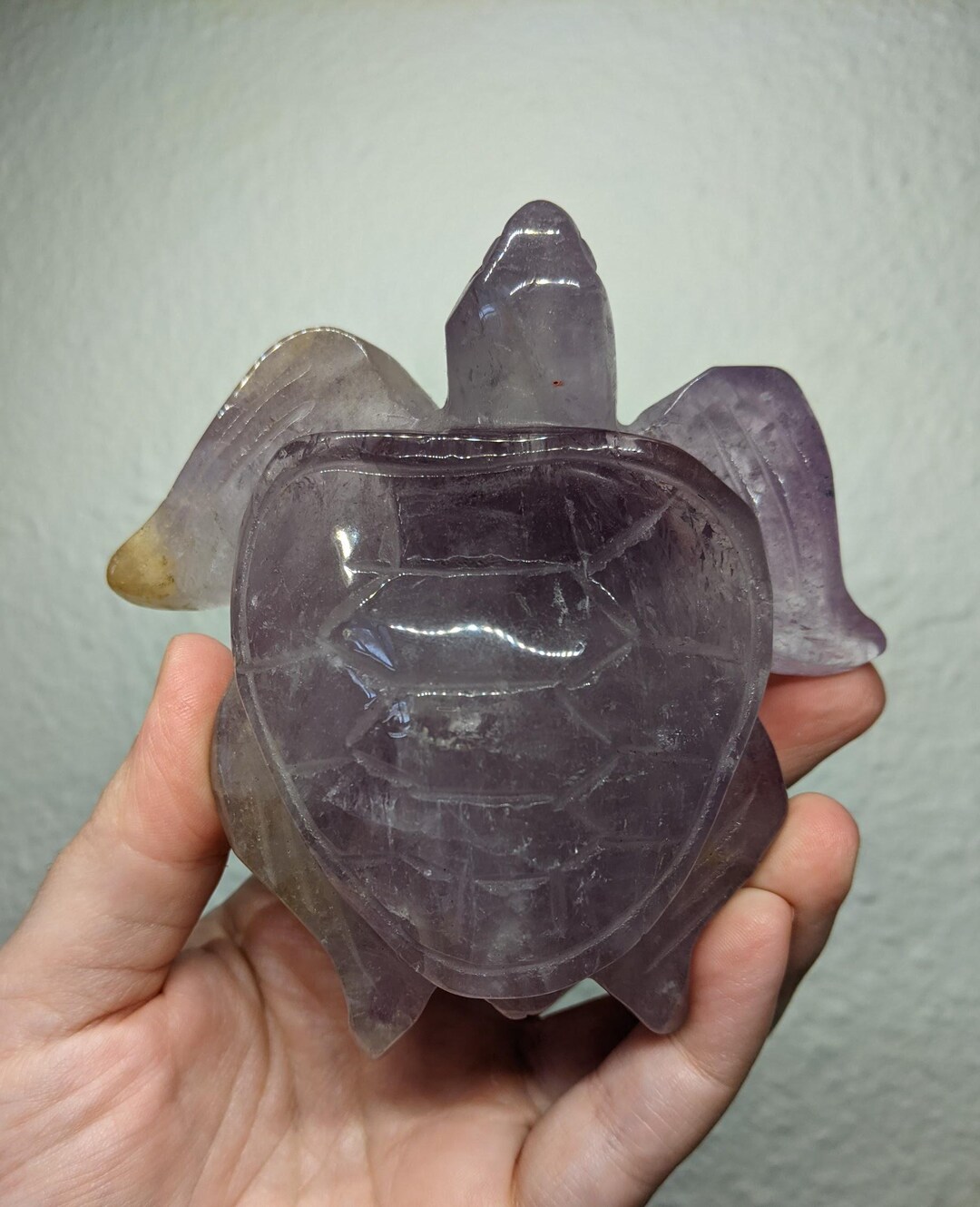 Cute Purple Amethyst Sea Turtle Carving - Etsy