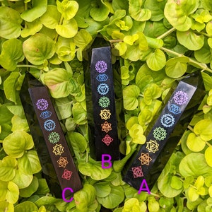 Black Obsidian Chakra Towers - Etsy