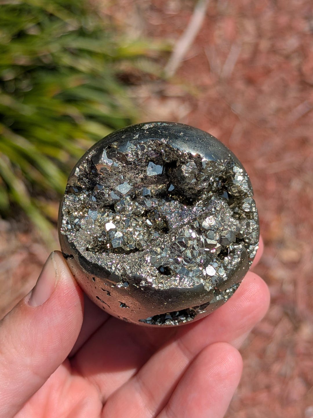 Peruvian Pyrite Sphere Golden Natural Cube Crystal Cluster - Etsy