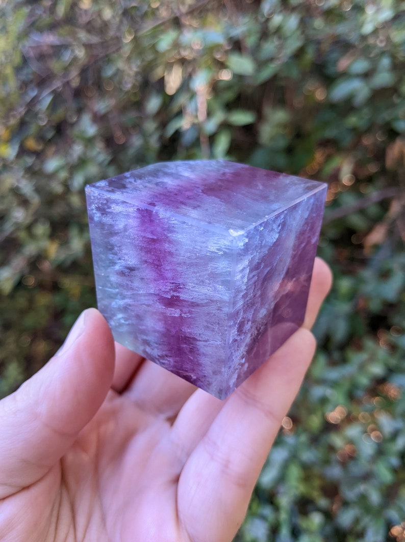 Rainbow Fluorite Cube Carving - Etsy