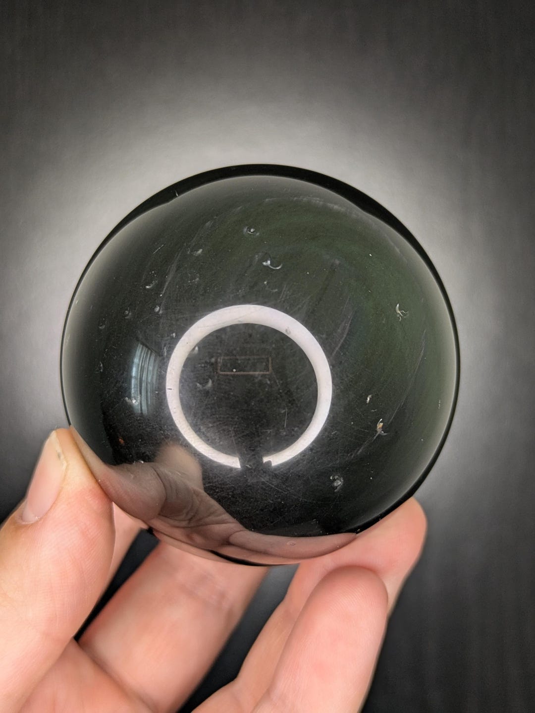 Black Rainbow Obsidian Crystal Sphere - Etsy