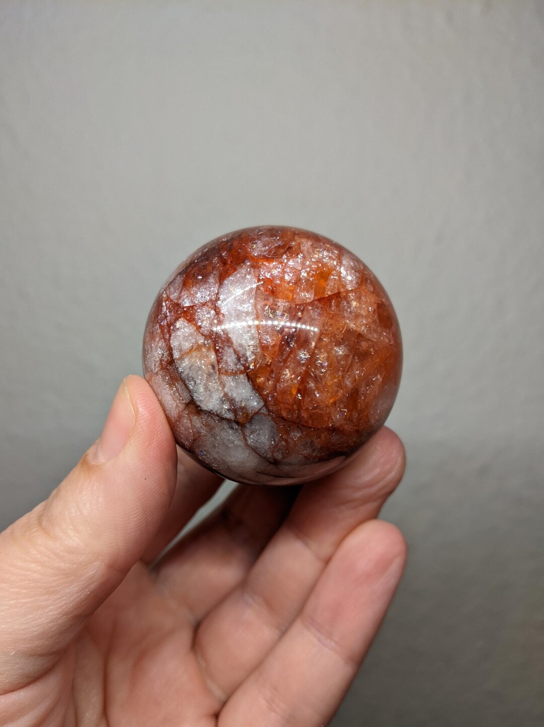 Small Red Fire Quartz Sphere - Etsy