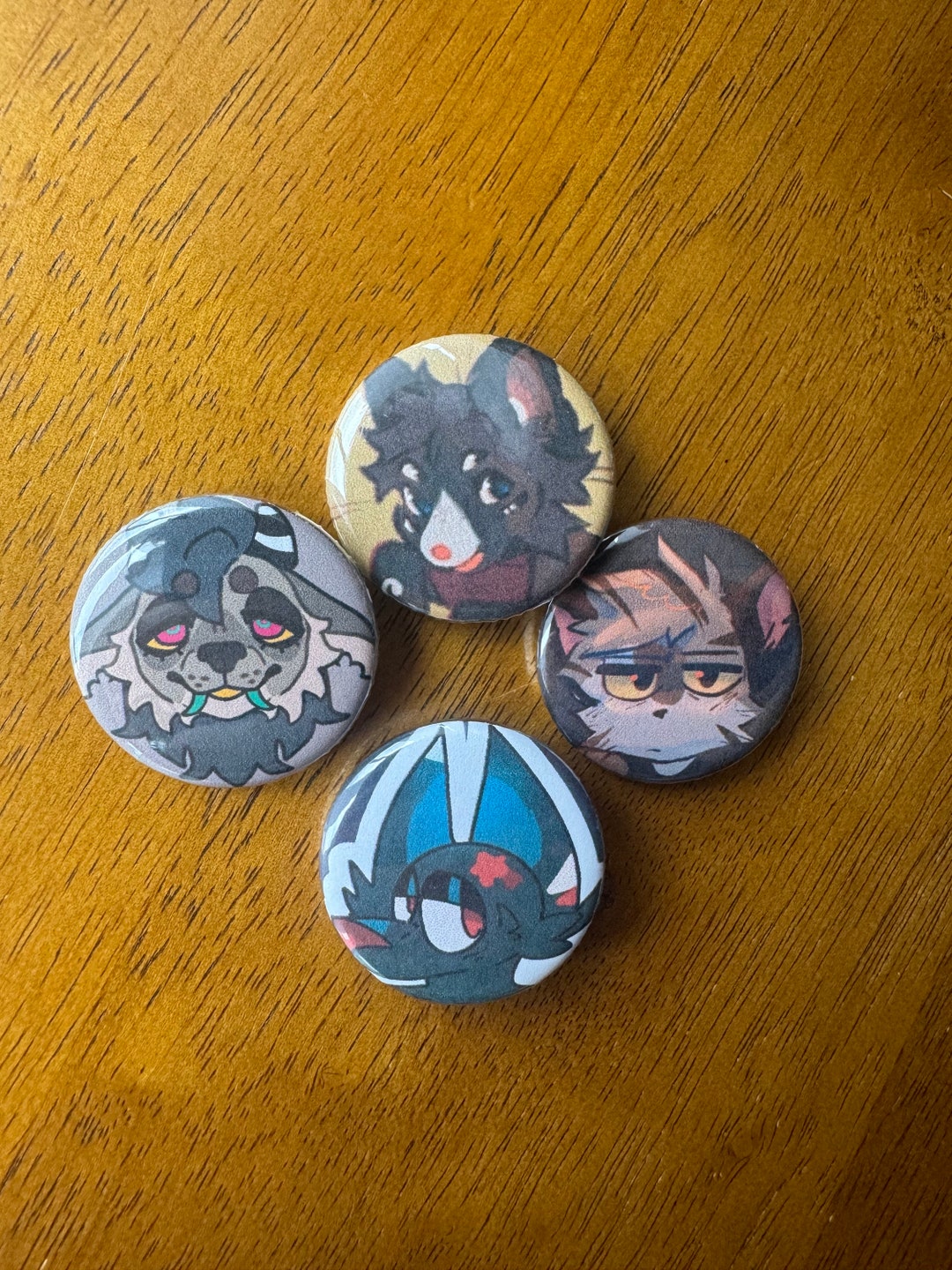 1.25” Custom Oc/fursona Pin-back Buttons - Etsy