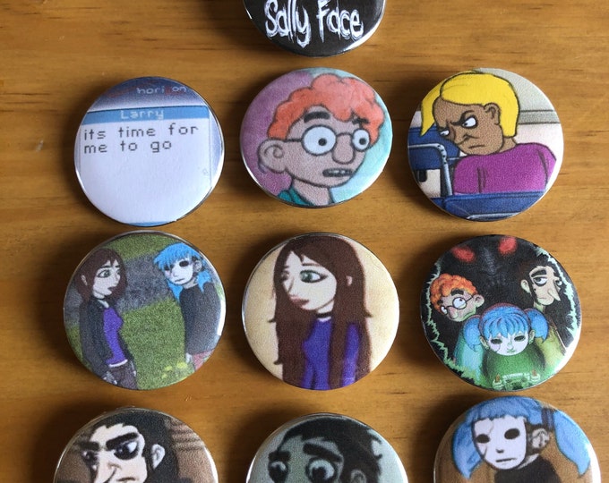 Sally Face Pin-back Buttons - Etsy