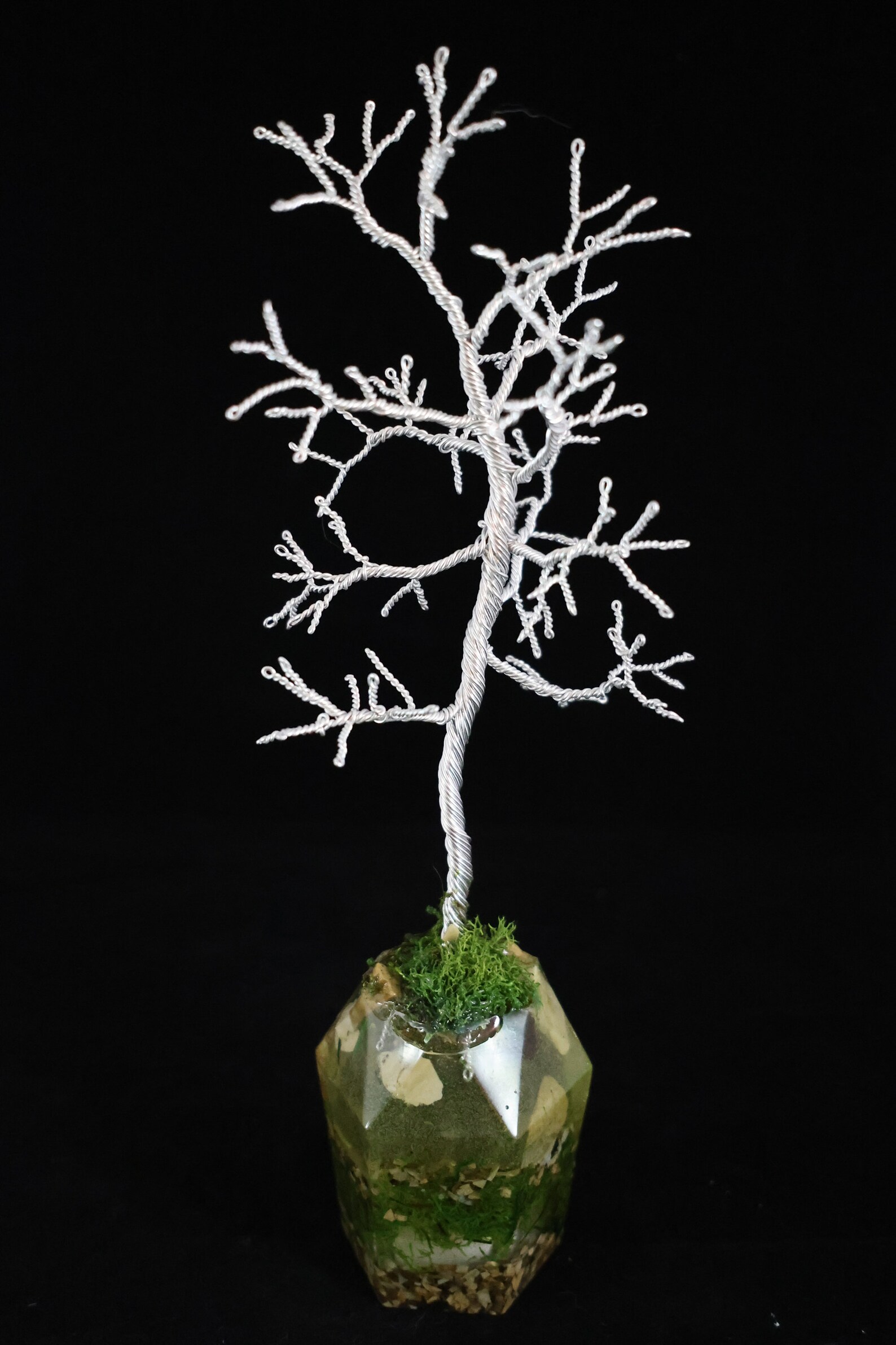 Wire Tree With Electric Candle Resin Base - Etsy