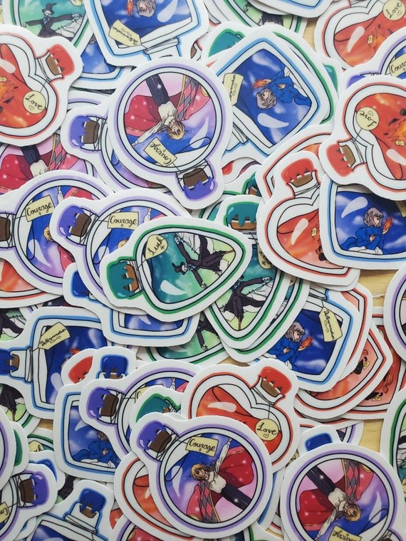Howl's Moving Castle Potion Stickers | Etsy
