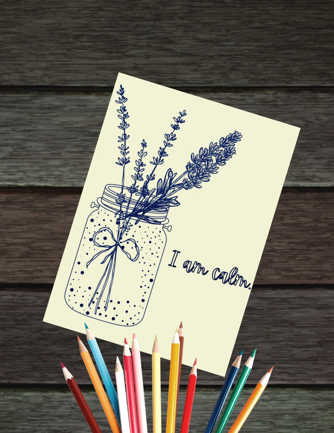 Mindfulness Affirmation Coloring Page | Printable Adult Coloring Sheet ...