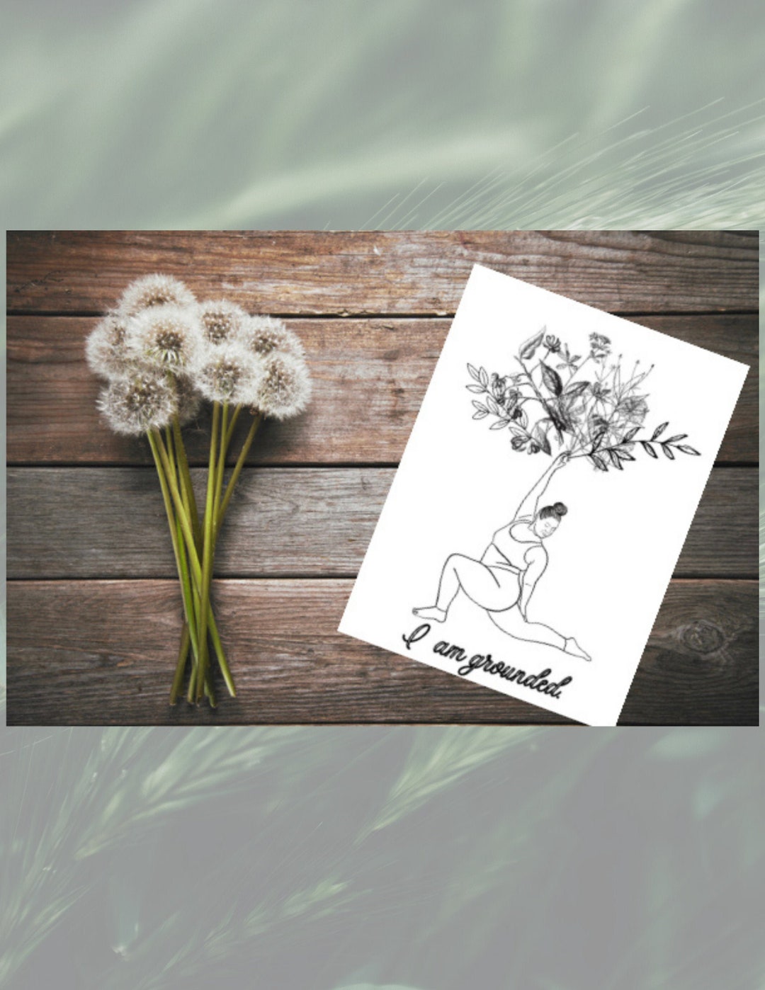 Grounding Affirmation Coloring Page | Printable Mindfulness Art for ...