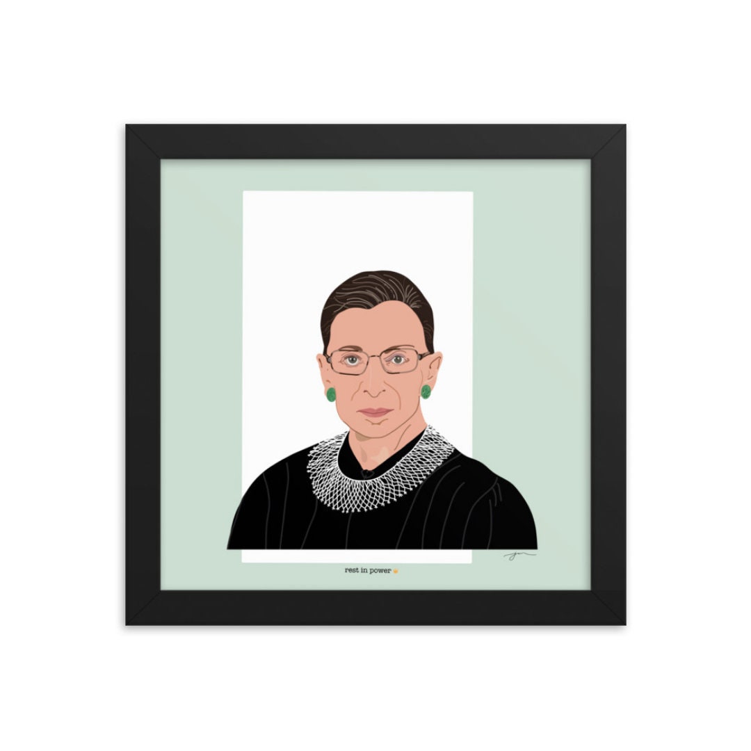 RBG Illustration Ruth Bader Ginsburg Print Notorious B.I.G - Etsy