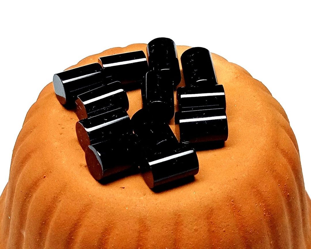 Black Onyx Fancy Cylinder Shape, Black Onyx Chalcedony Gemstone for ...