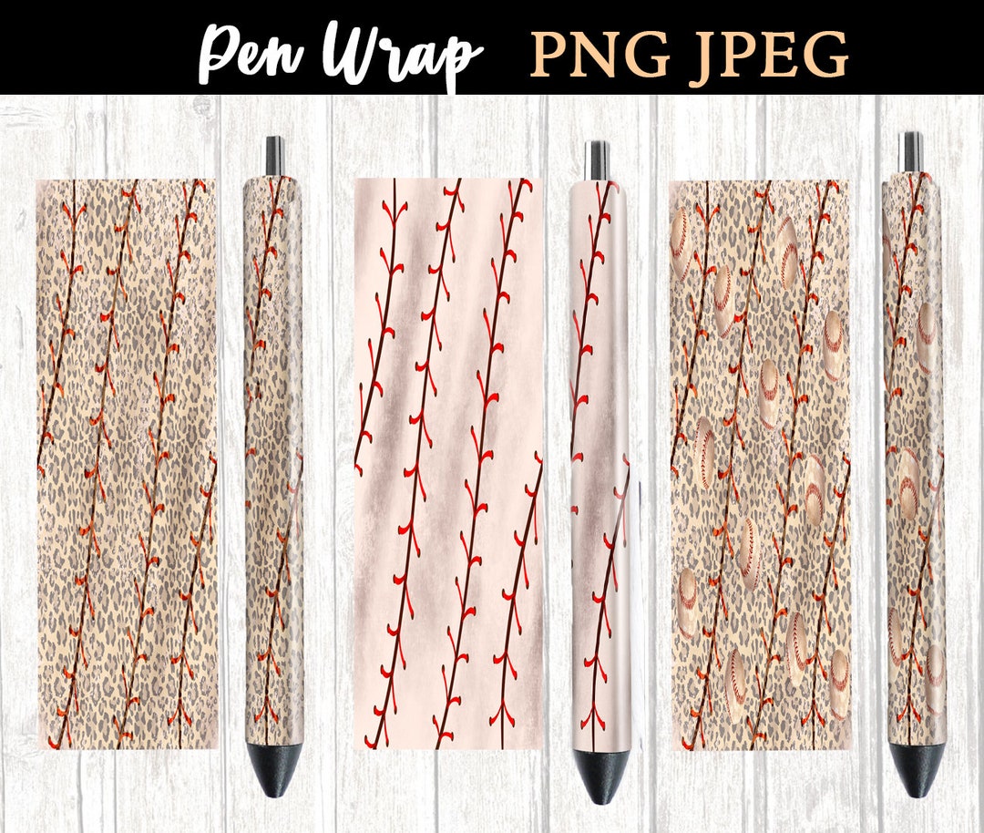 Pen Wraps | Pen Baseball | Pen Skins | Ink Joy Pen Wrap|leopard Print|3 ...