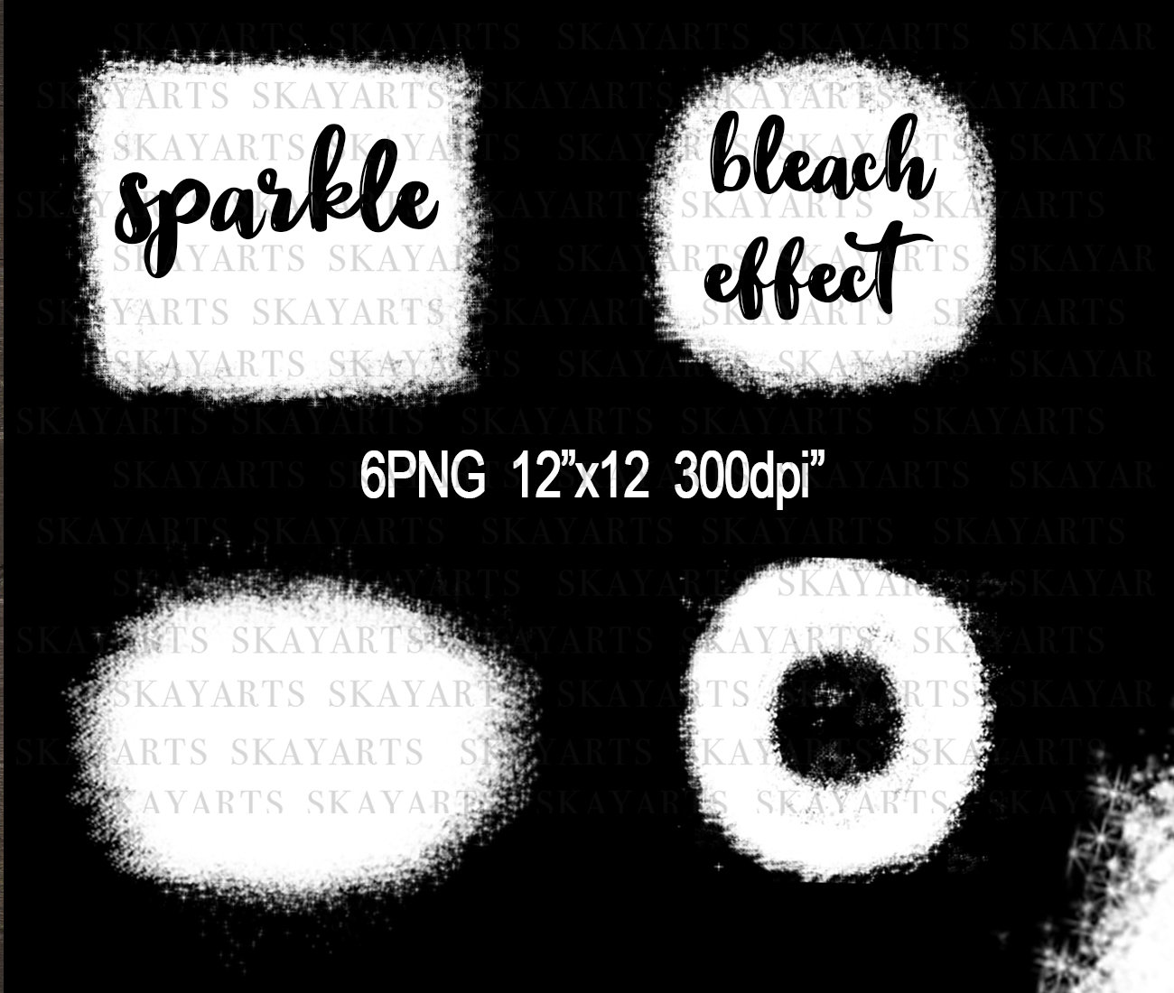 Bleach Effect Png Bleached Sparkle Effect Design Bundle Set - Etsy