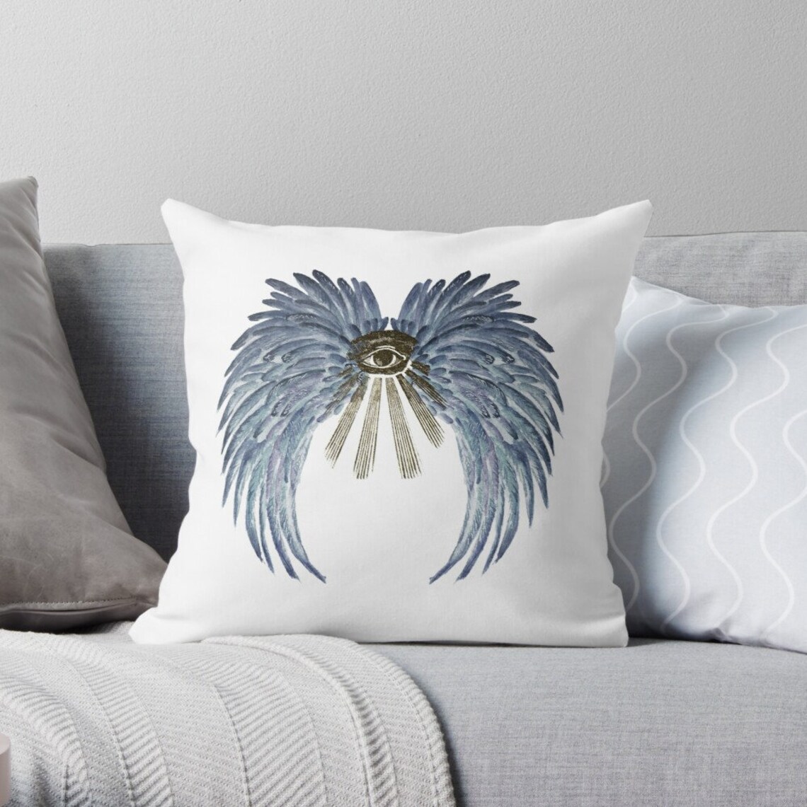 All Seeing Eye Angel Wings Watercolor PNG Digital Instant Download ...