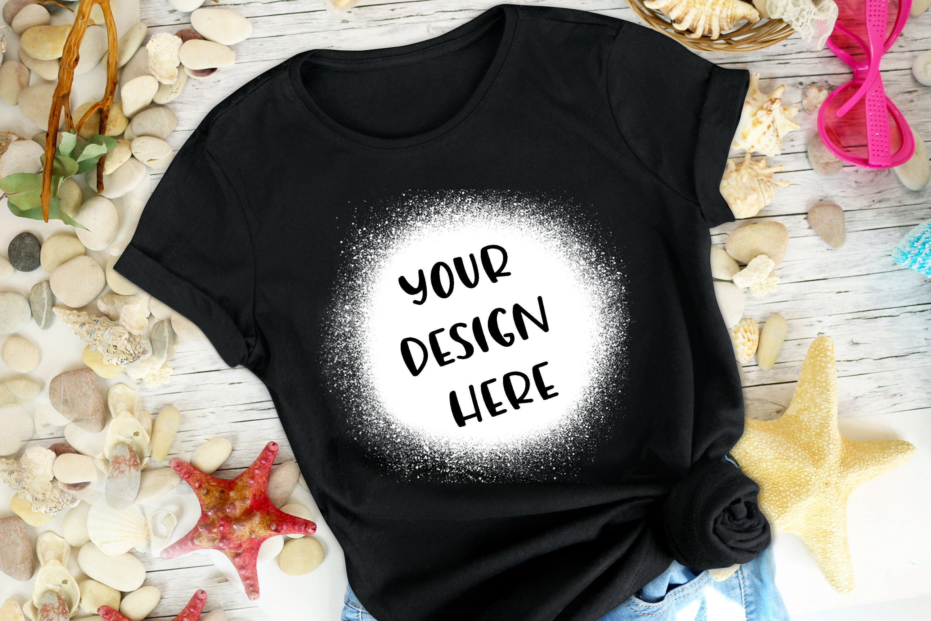 Bleach Effect Png, Bleached Effect Design Bundle, Set of 4, for Digital ...