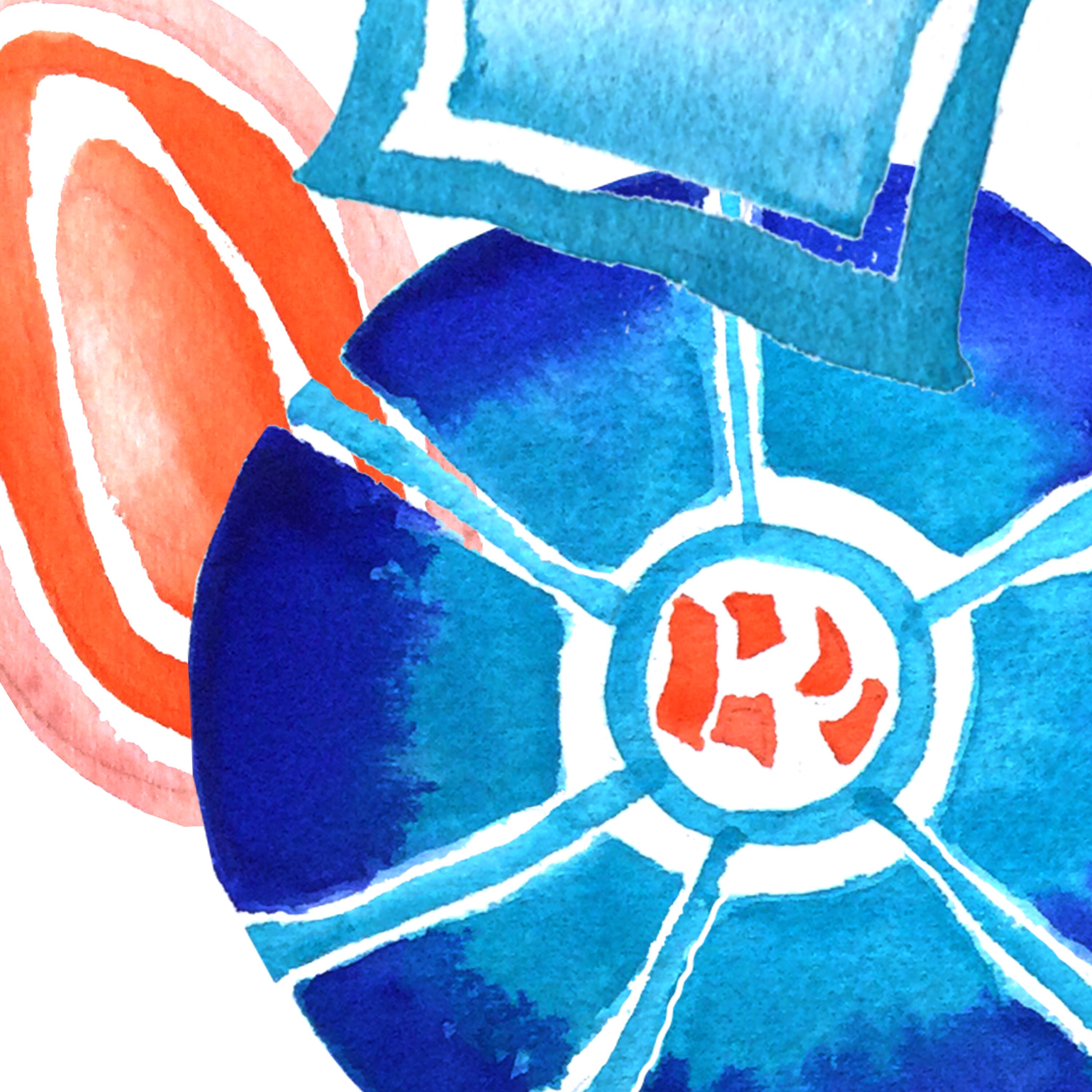 Watercolor Abstract Shapes Clipart Watercolor Shapes Clipart - Etsy