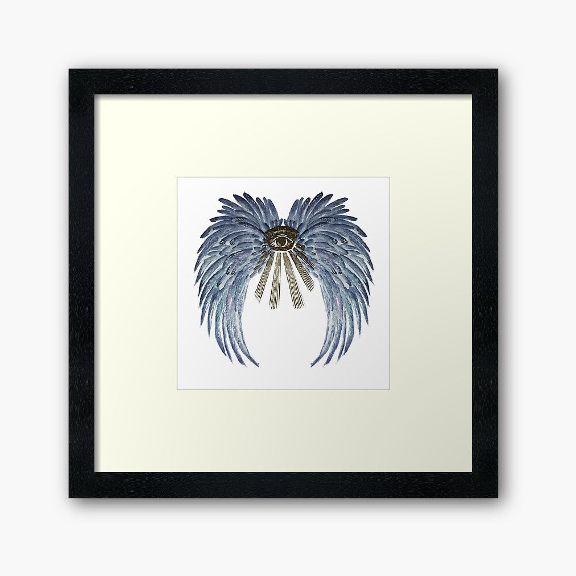 All Seeing Eye Angel Wings Watercolor PNG Digital Instant Download ...