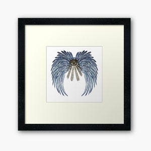 All Seeing Eye Angel Wings Watercolor PNG Digital Instant Download ...