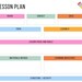 Teachers Lesson Plan, Colorful Lesson Plan, Lesson Plan Template ...