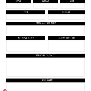 Teachers Lesson Plan, Colorful Lesson Plan, Lesson Plan Template ...