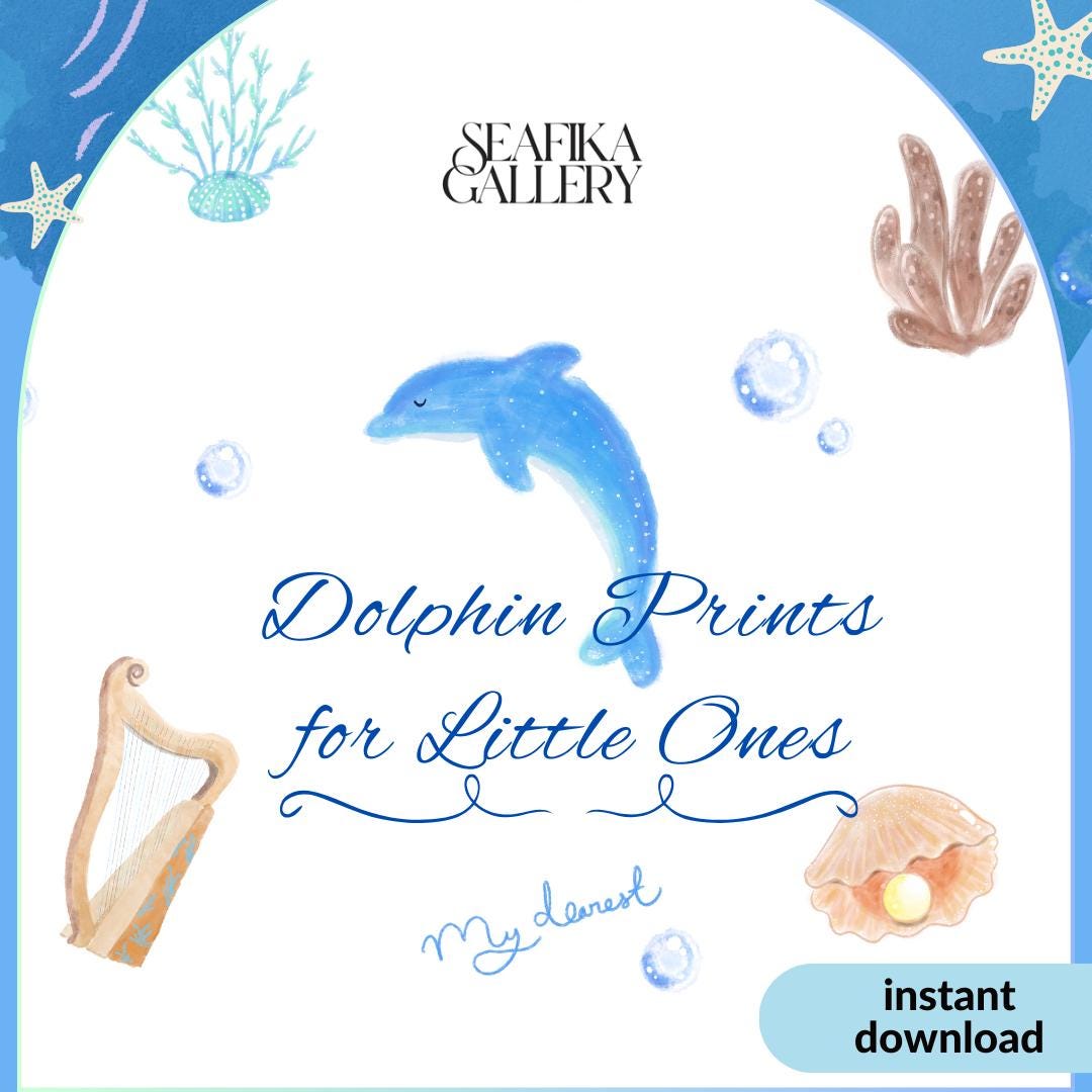 Dolphin Prints for Little Ones, Printable Dolphins for Kids Clothes ...