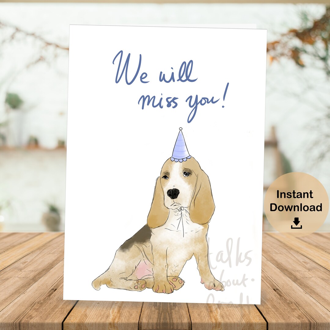 Goodbye Card for Coworker, Printable, Digital, Goodbye Leaving Colleague Friend, Farewell ...