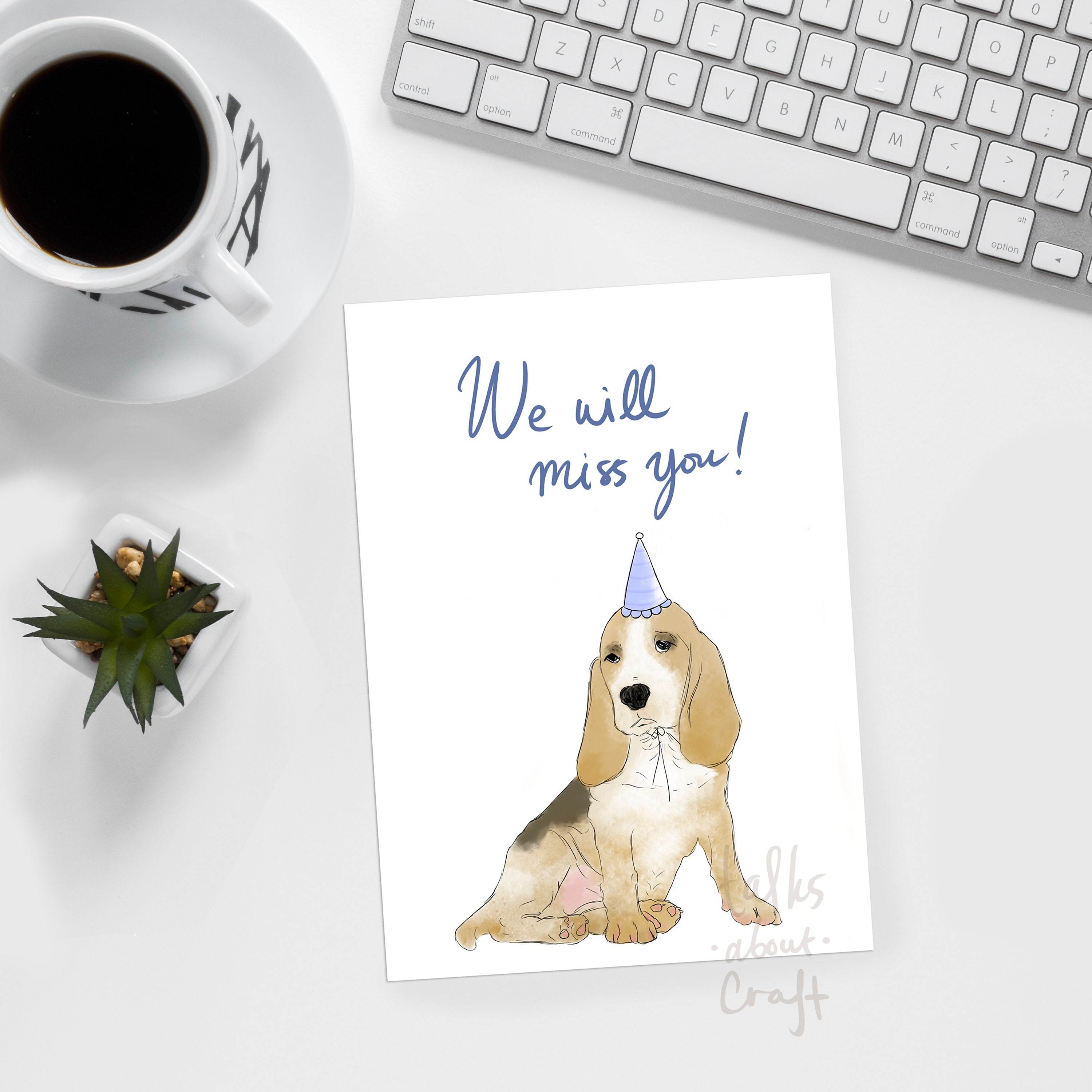 Goodbye Card for Coworker, Printable, Digital, Goodbye Leaving ...