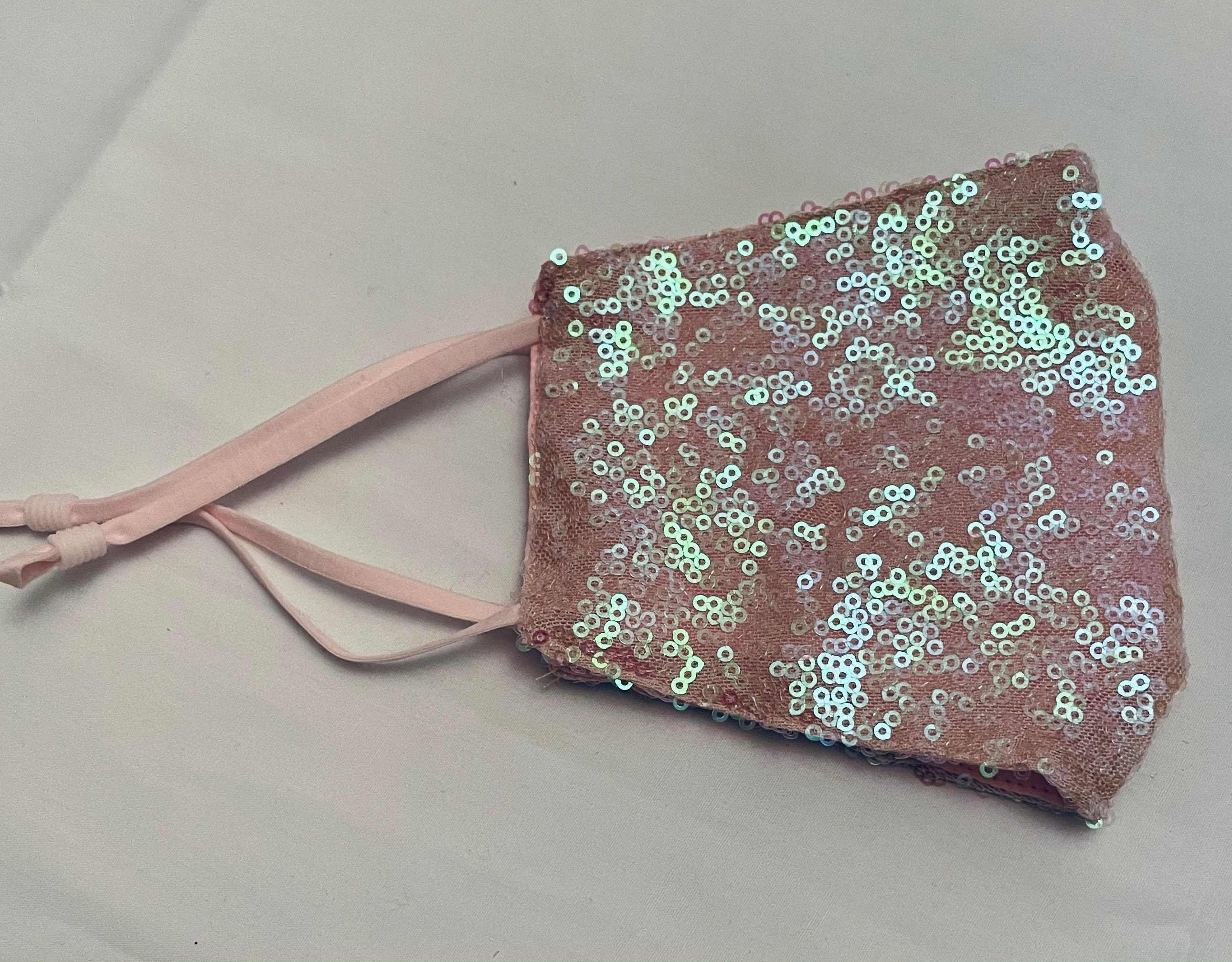 Sequin Face Mask - Etsy