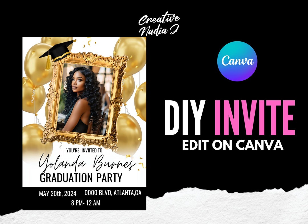 Graduation Celebration Flyer, Grad Party Flyer, Graduation, Grad Party ...