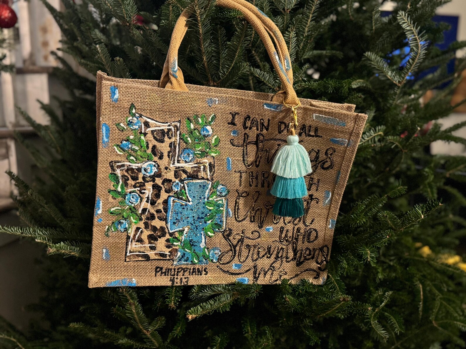 Personalized Hand Painted Bible Verse Totes - Etsy