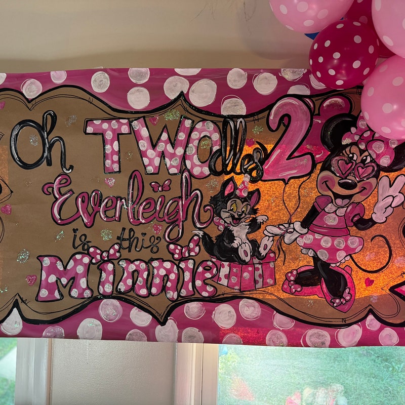 Minnie Mouse Banner - Etsy