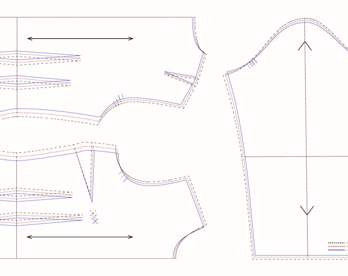 5-piece Basic Sloper Set (24"x48" File) - Etsy Canada