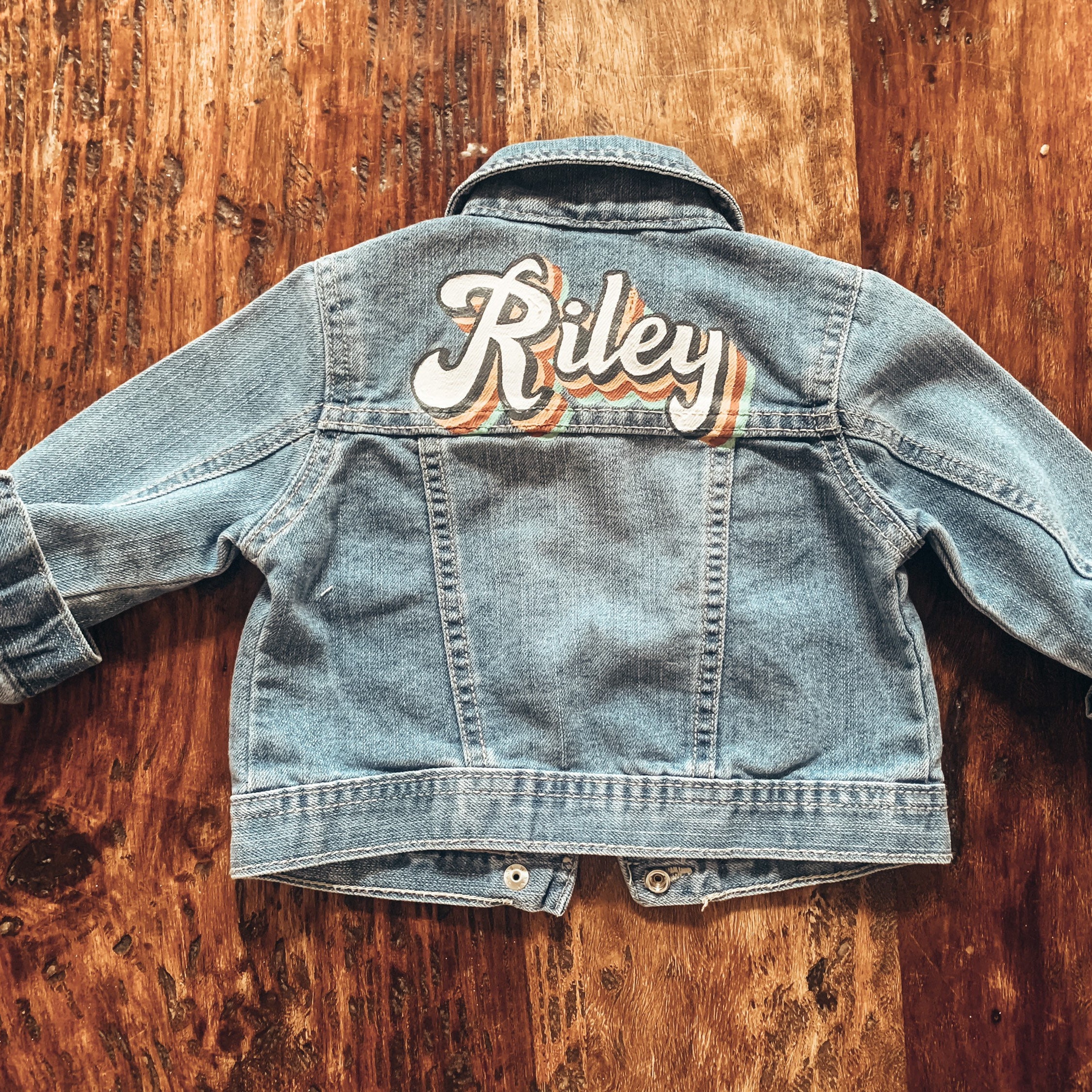 Custom Baby/toddler Denim Jacket Hand-painted - Etsy