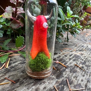 Bell Bois - Tiny Monster Sculptures in a Wee Glass Bell Jar (cloche) - Etsy