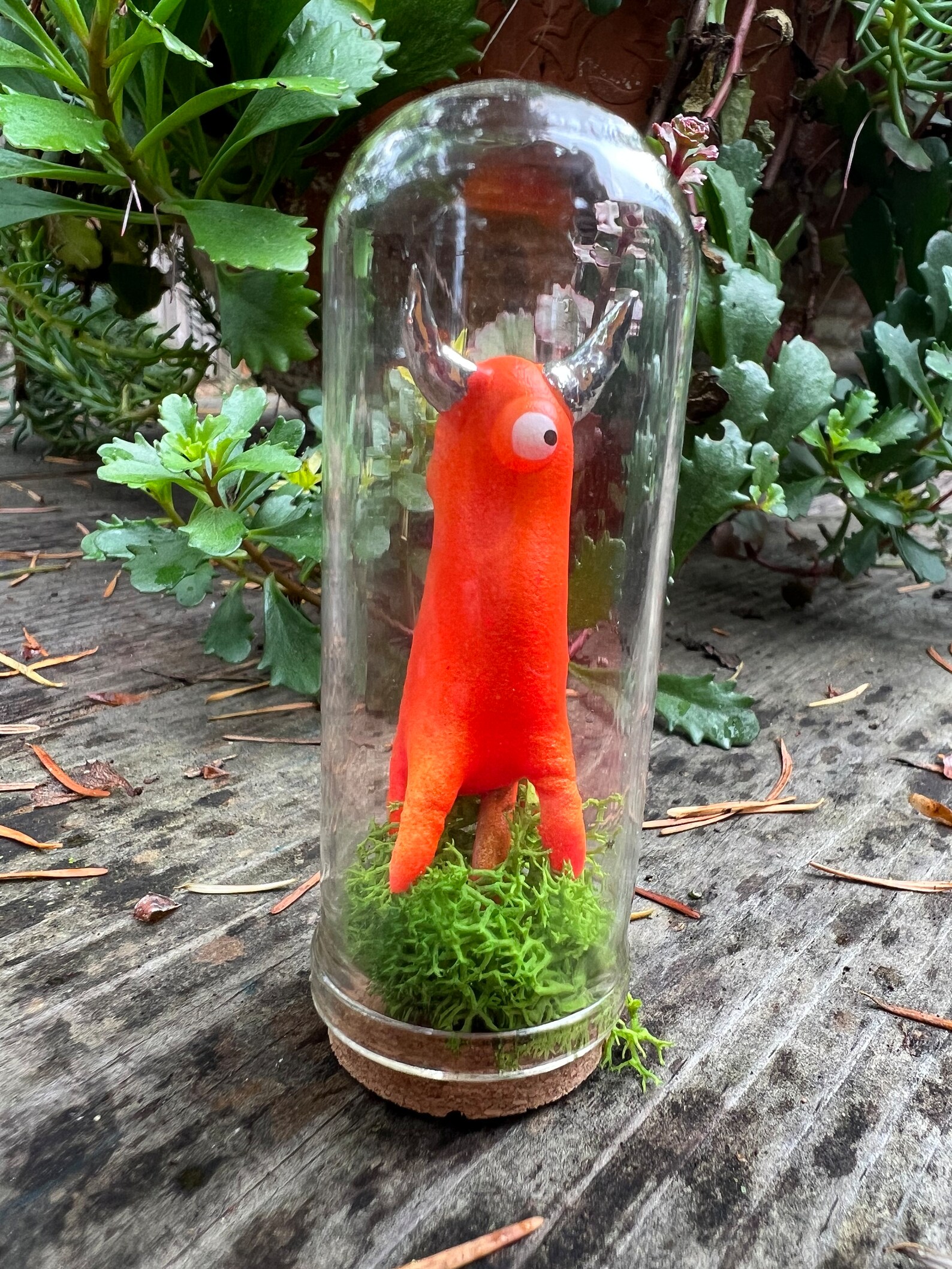 Bell Bois - Tiny Monster Sculptures in a Wee Glass Bell Jar (cloche) - Etsy