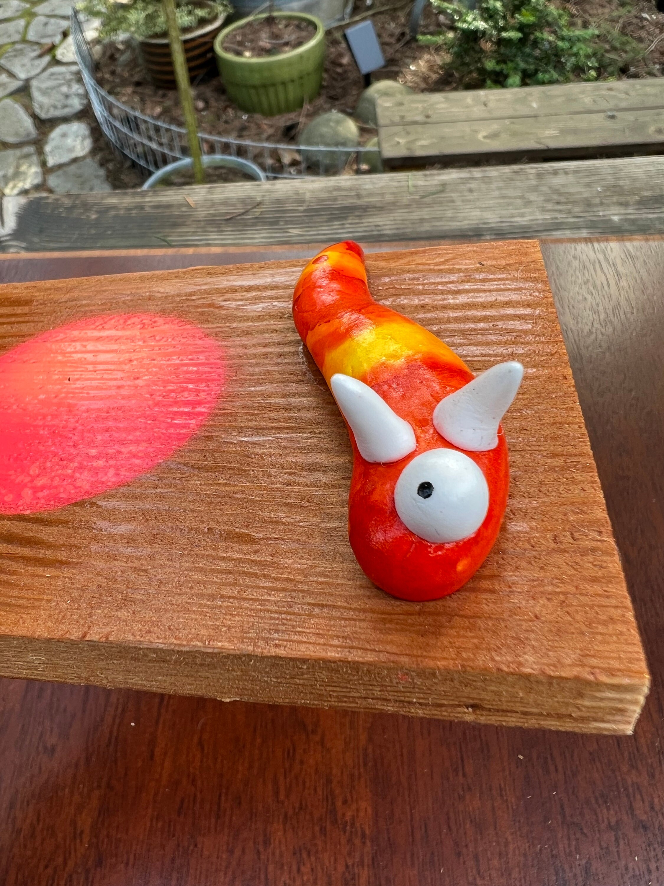 Original Art Wee Sculpture Painted Foam on Reclaimed Wood - Etsy