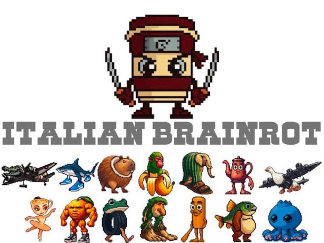 Italian Brainrot | Capuccino Assassino | Pixel Art Png Image - Etsy