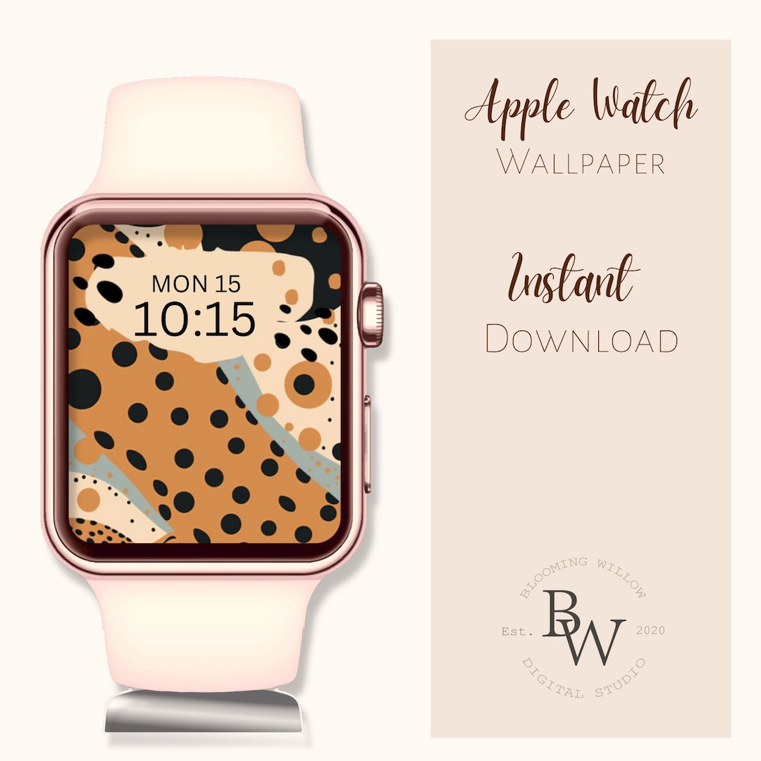 APPLE WATCH WALLPAPER Prints Mesh Leopard | Spots Aesthetic | Watch ...