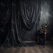 Dark Black Photography Backdrop Overlay Maternity Background Black ...