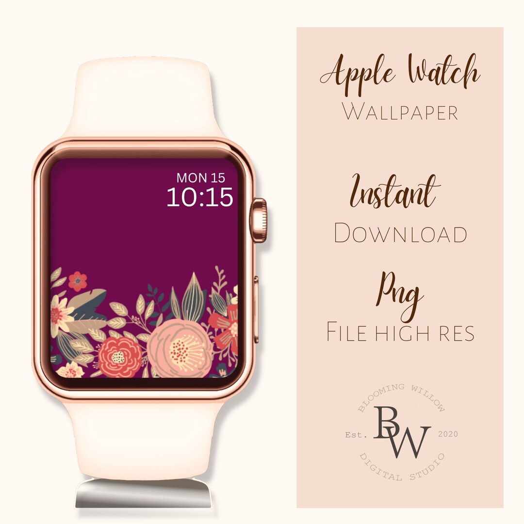 APPLE WATCH WALLPAPER Png Flower Background | Floral Aesthetic | Watch ...