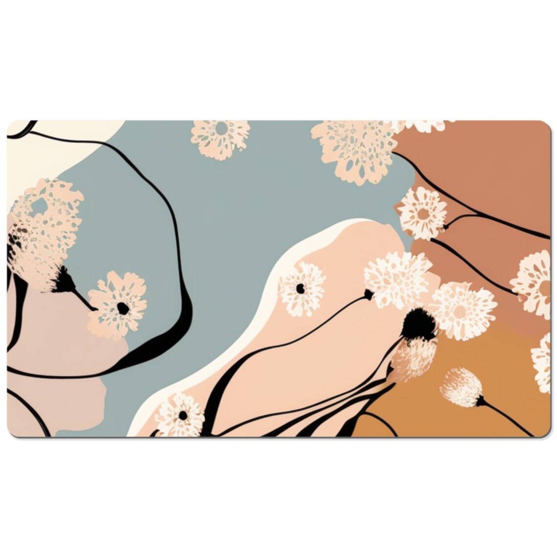 Pastel Feminine Desk Mat Large Mousepad Office Gifts - Etsy