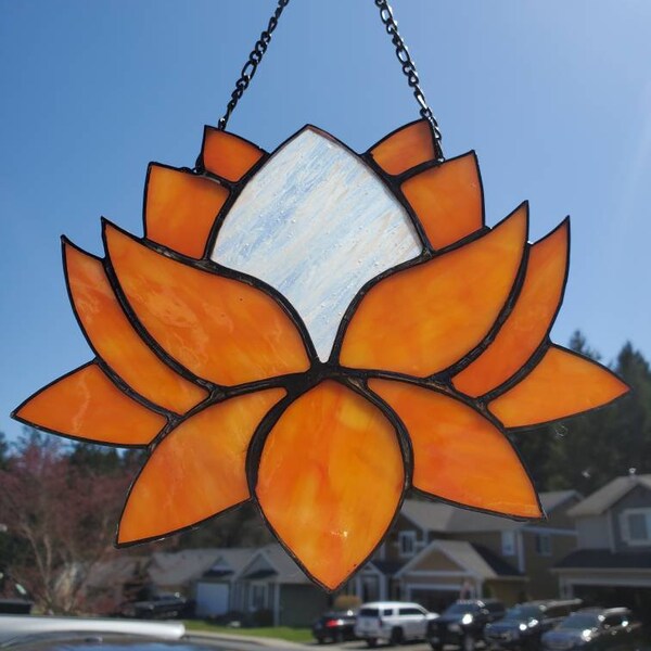 Stained Glass Lotus - Etsy