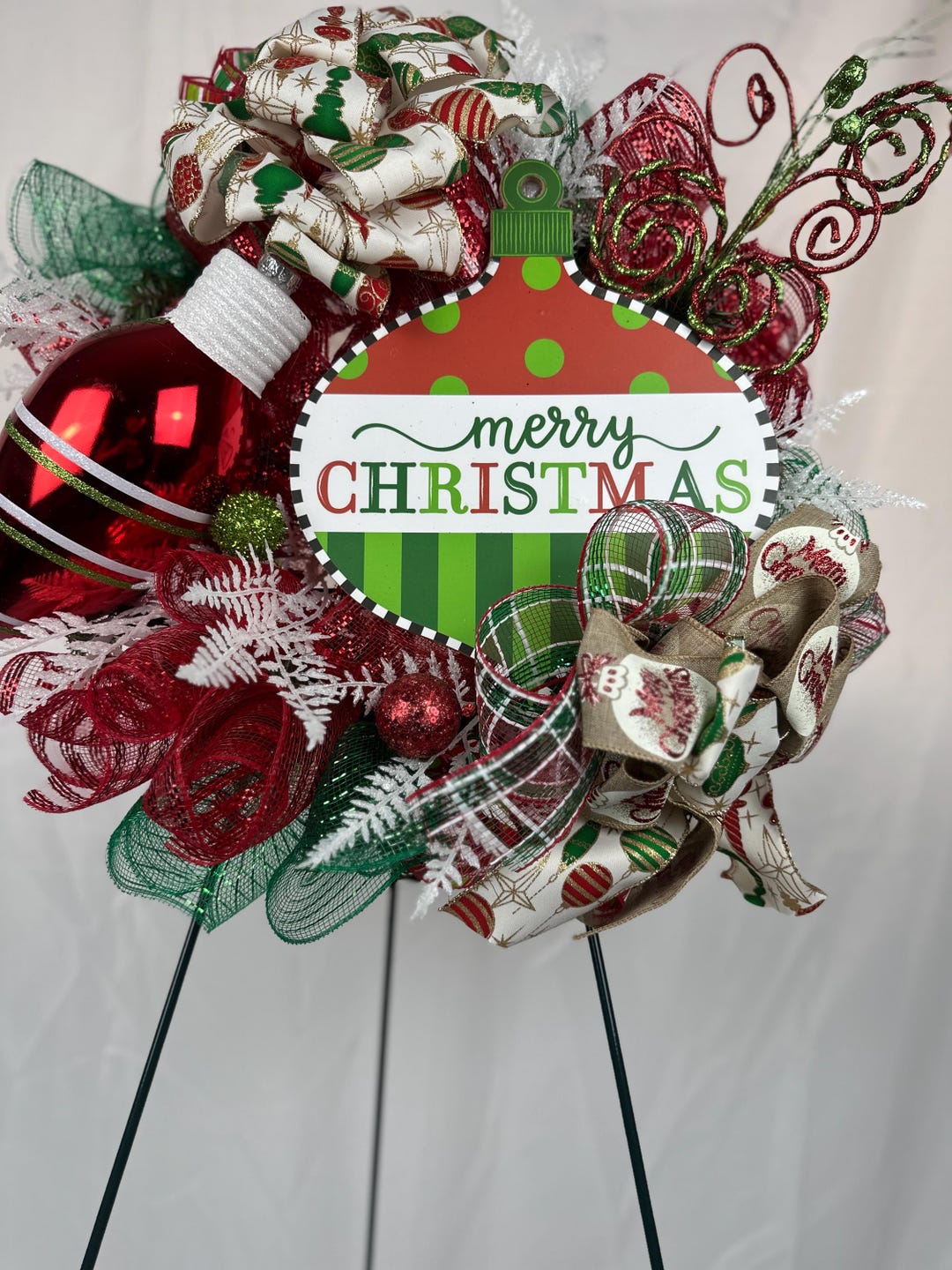 Christmas Bulb Wreath - Etsy