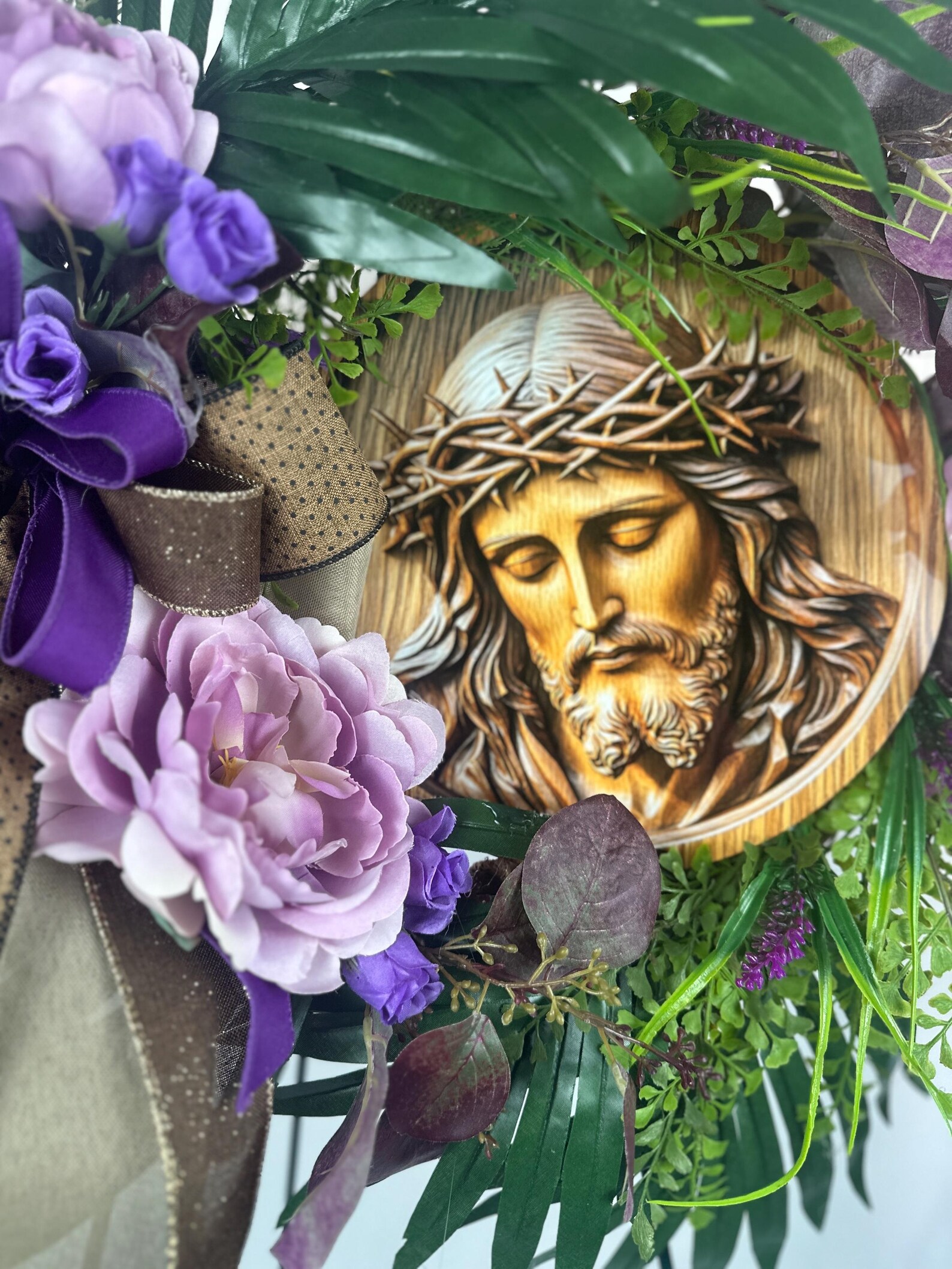 Risen Savior Easter Wreath - Etsy