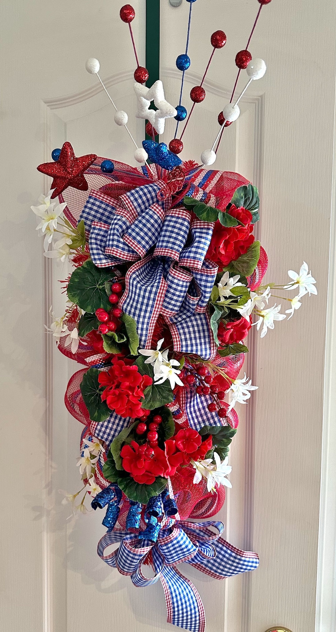 Outdoor Red/white/blue Swag - Etsy
