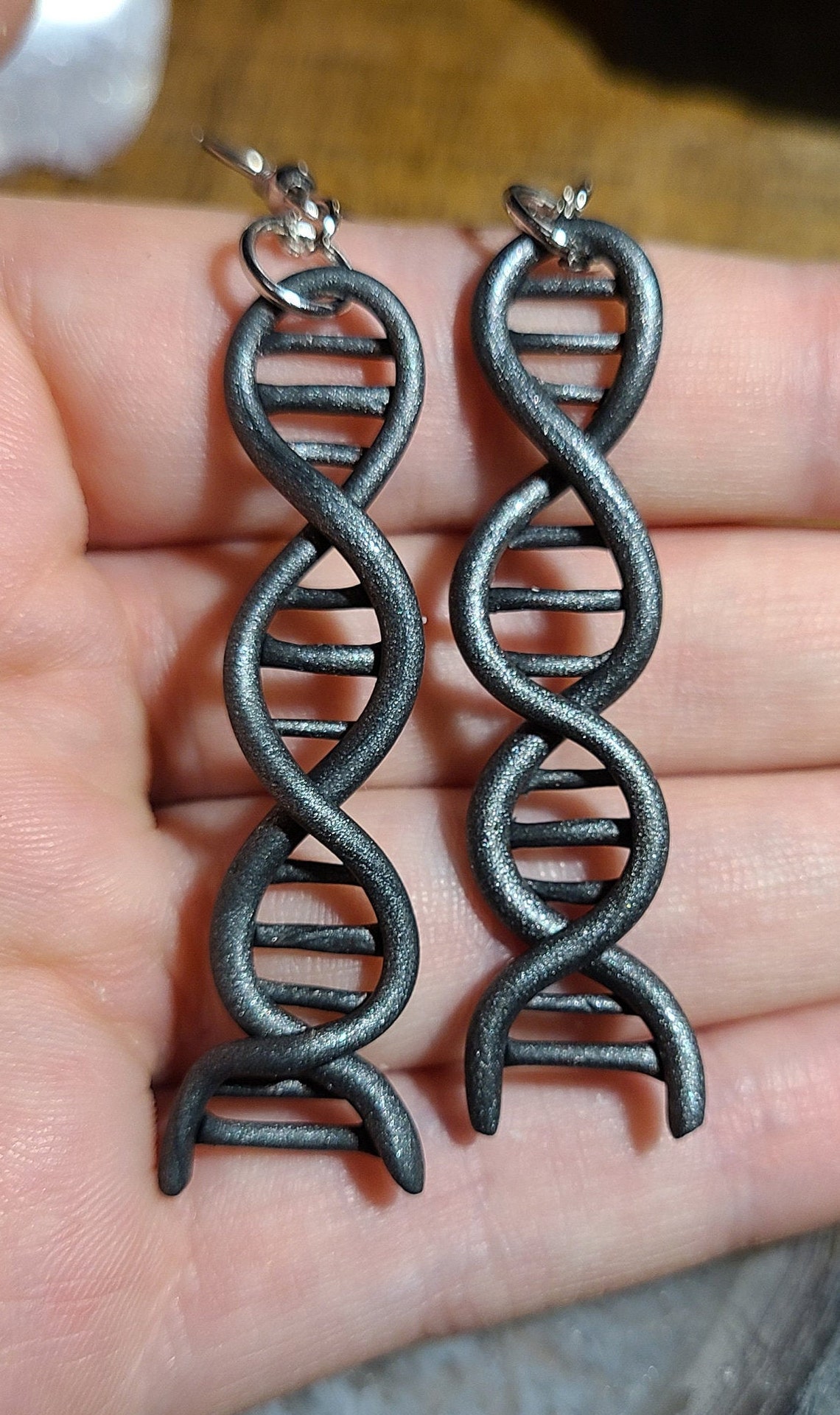 Science DNA Clay Earrings | Etsy